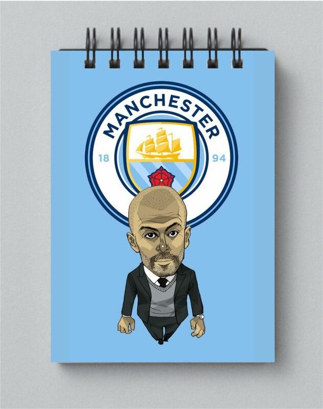Блокнот GOODbrelok принт А6 Манчестер Сити, Manchester City - 0007