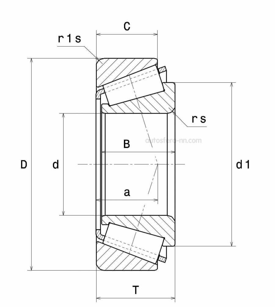 SKF 32306J2Q Подшипник 33207 редуктора зад/моста 3302, ГАЗель Next (перед опора) 32306J2/Q (SKF)