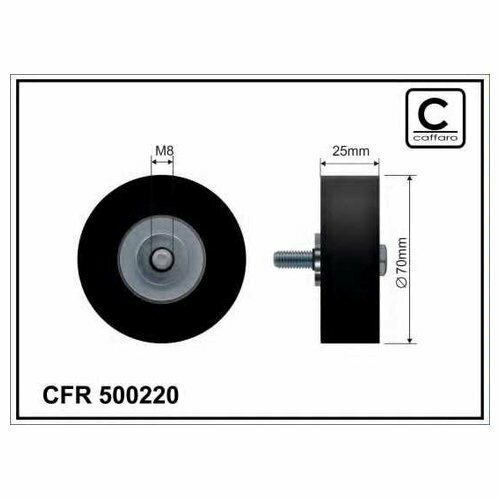 Ролик поликлин. ремня Caffaro 500220