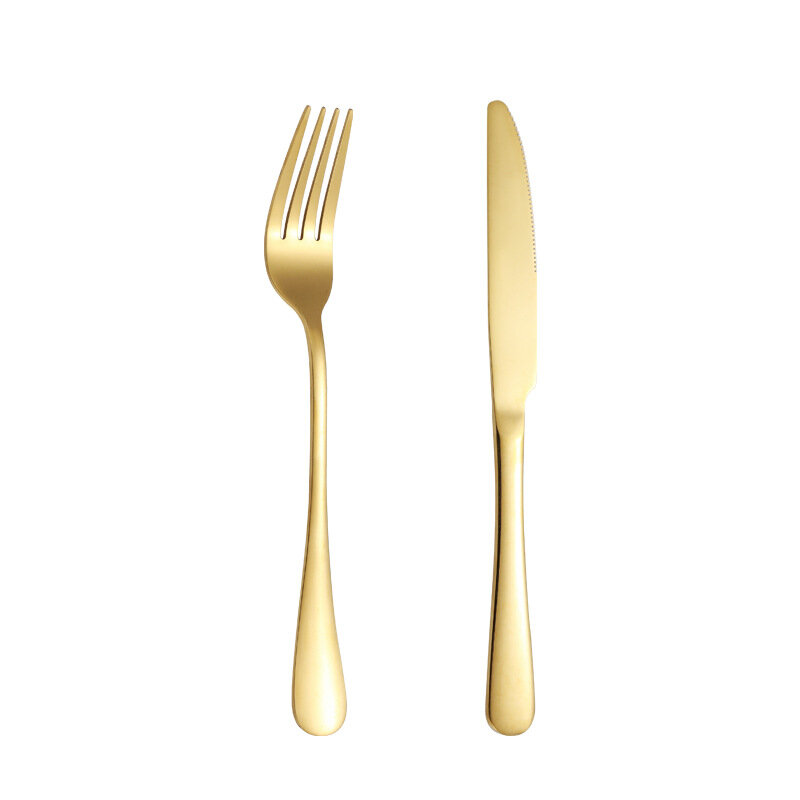 Набор ножей, вилок и ложек из нержавеющей стали, утолщенные западные ножи и вилки для стейков, трансграничный набор из