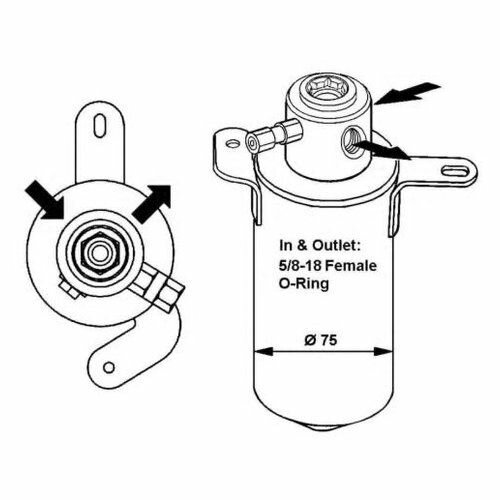 Осушитель кондиционера Nrf 33039 для Mercedes C-CLASS S202, W202, CLK A208, C208