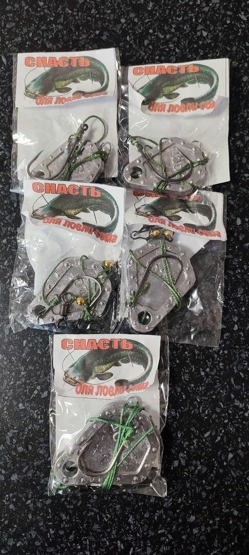 Комплект оснасток на сома разных весов
