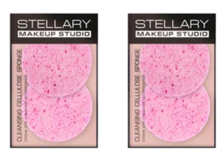 Спонж из натуральной целлюлозы Stellary Cellulose sponge, 2 шт