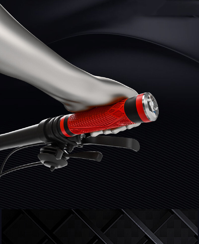 Грипсы MyPads ручки для велосипеда спортивного, BMX, MTB из силикона красные