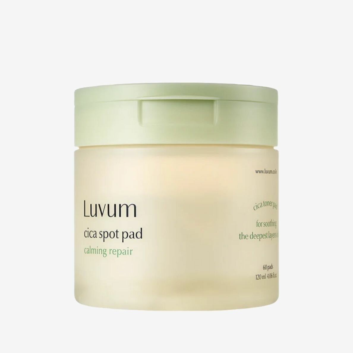 Успокаивающие пэды LUVUM Cica Spot Pad Calming Repair (120 мл, 60 шт)