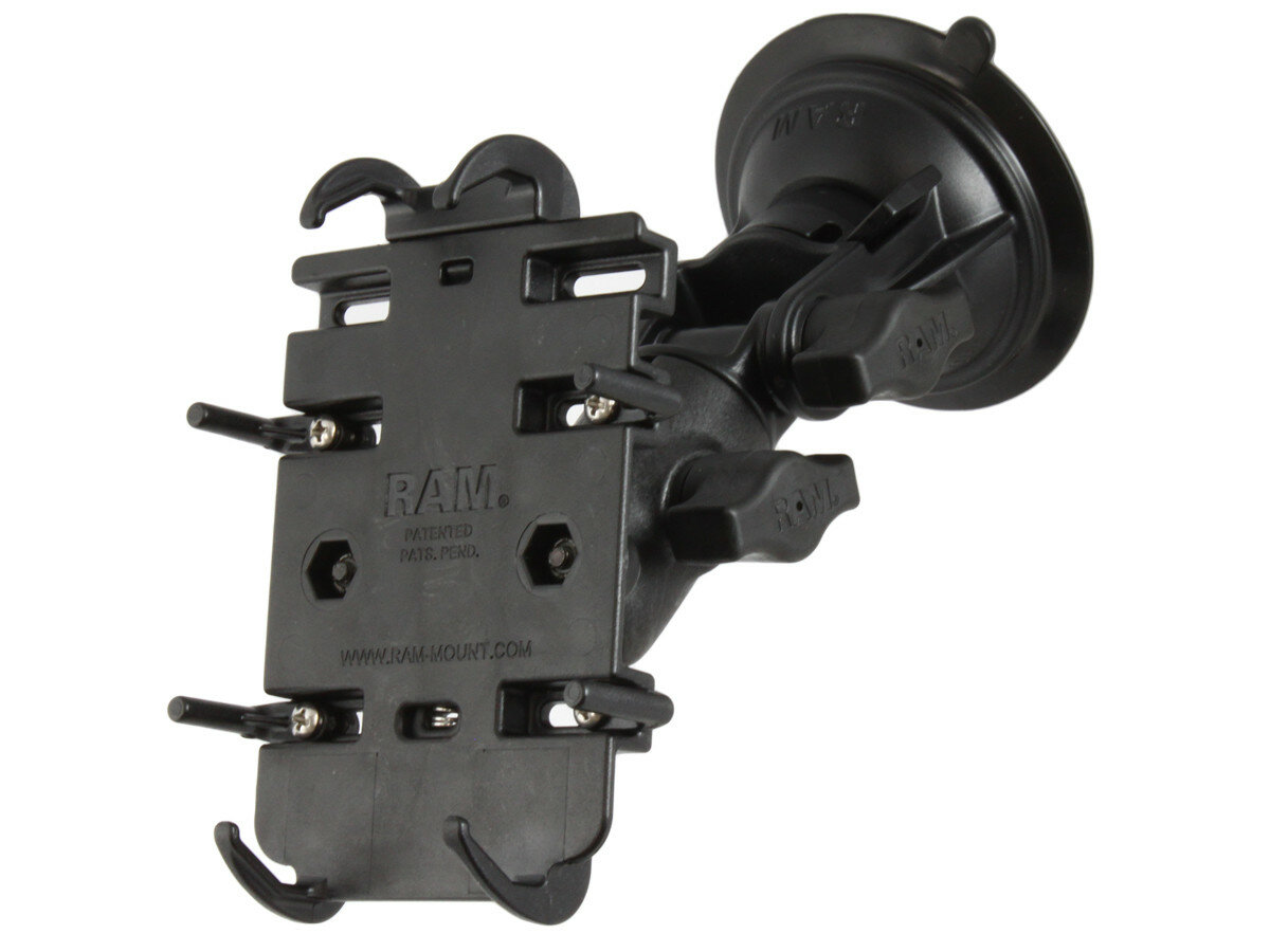 RAP-B-104-224-PD3U RAM Quick-Grip крепление для телефона с присоской Ratchet