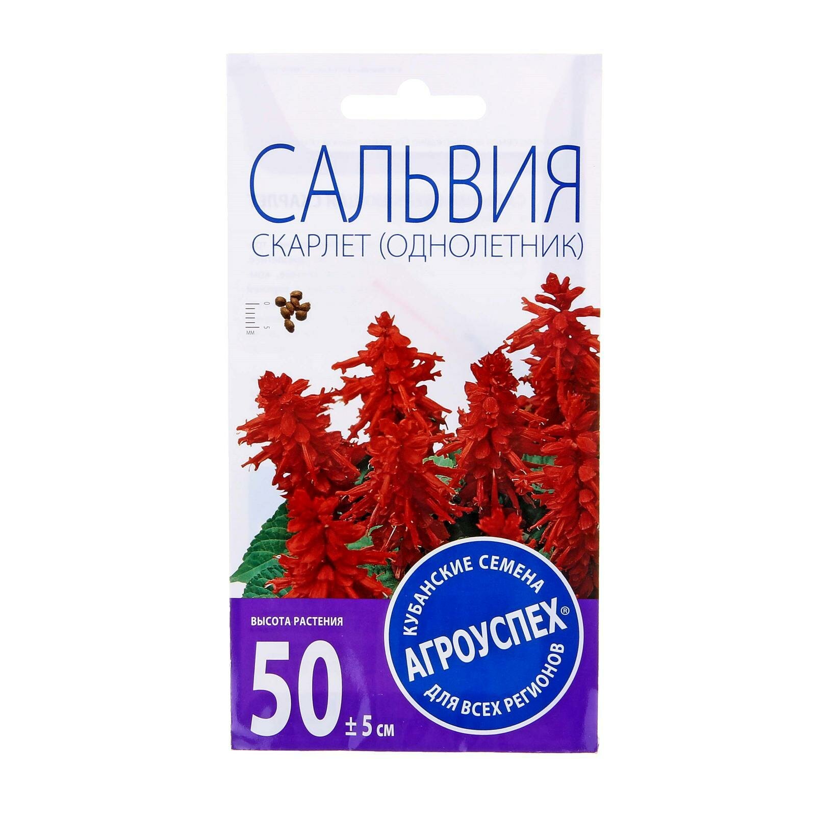 Сальвия «Скарлет», семена цветов, 0.1 г