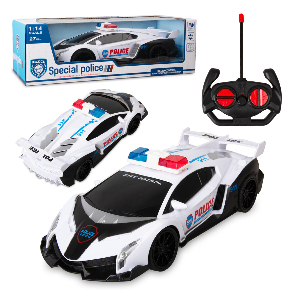 Машина TONG DE 666-60, на радиоуправлении, коллекционная, пластик