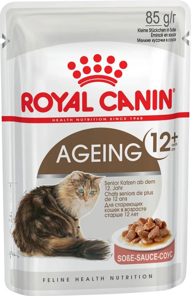 Royal Canin Ageing 12+ Консервированный корм для кошек старше 12 лет, в соусе 85г.