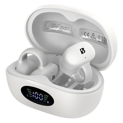 Наушники A4TECH Biosong B5 TWS, Bluetooth, вкладыши, белый