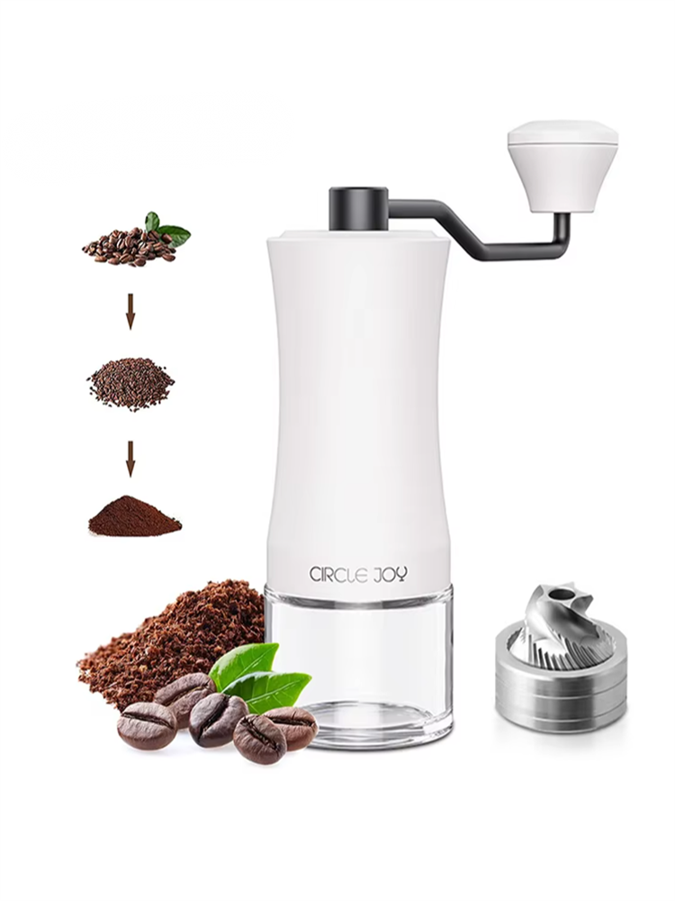 CIRCLE JOY Кофемолка ручная Circle Joy Hand Coffee Grinder CJ-CF17 белый