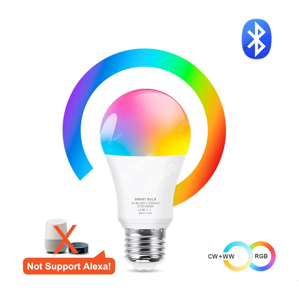 Светодиодная лампа arteco Bluetooth RGB, Bluetooth Version