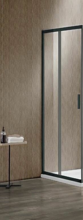 Душевая дверь в нишу Vincea Garda VHC-1G100CLGM 100*190 профиль вороненая сталь