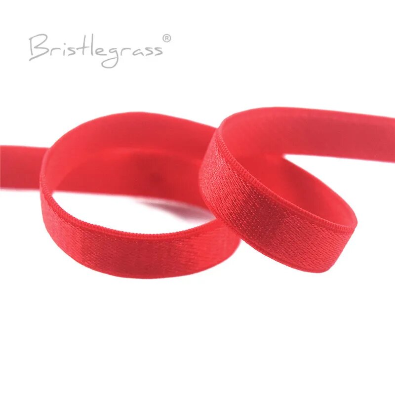 BRISTLEGRASS Эластичные ленты для бюстгальтеров 10 шт. Красный, 50 Yards, 10mm-Red