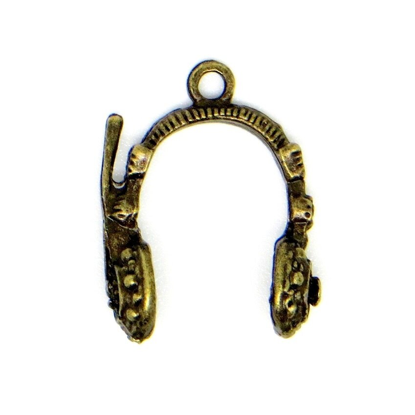 Набор шармов для рукоделия Рукоделие металлические, Наушники, 25х19 мм