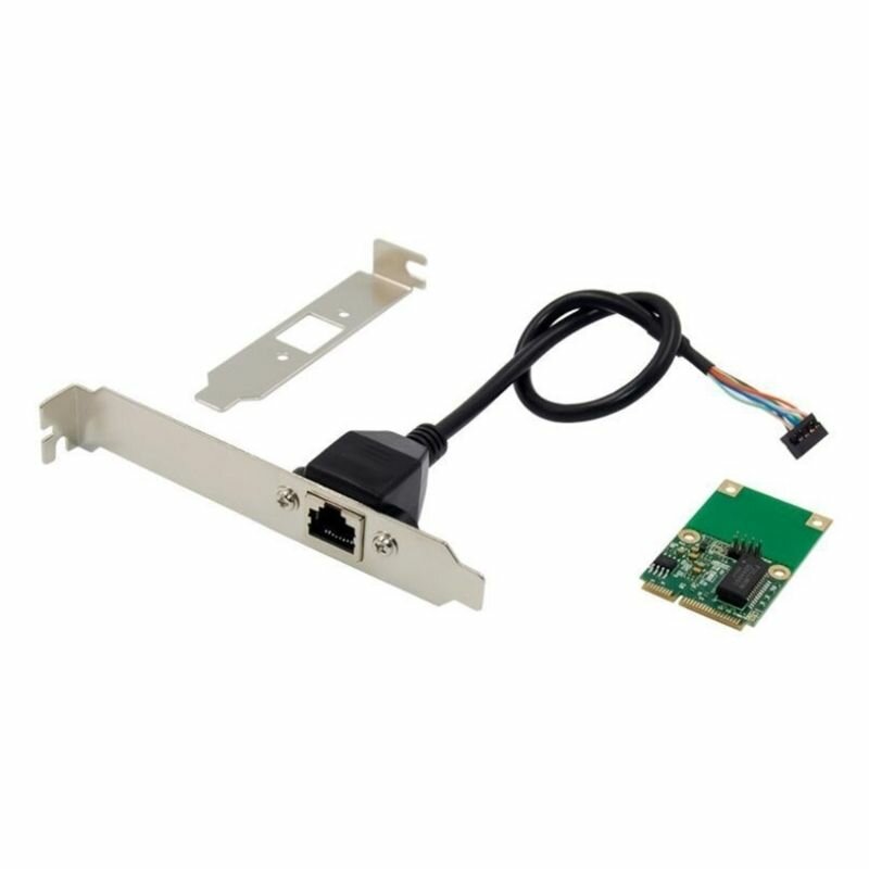Беспроводной модем, Серверная сетевая карта mini PCIe Gigabit с одним электрическим портом, 1 комплект