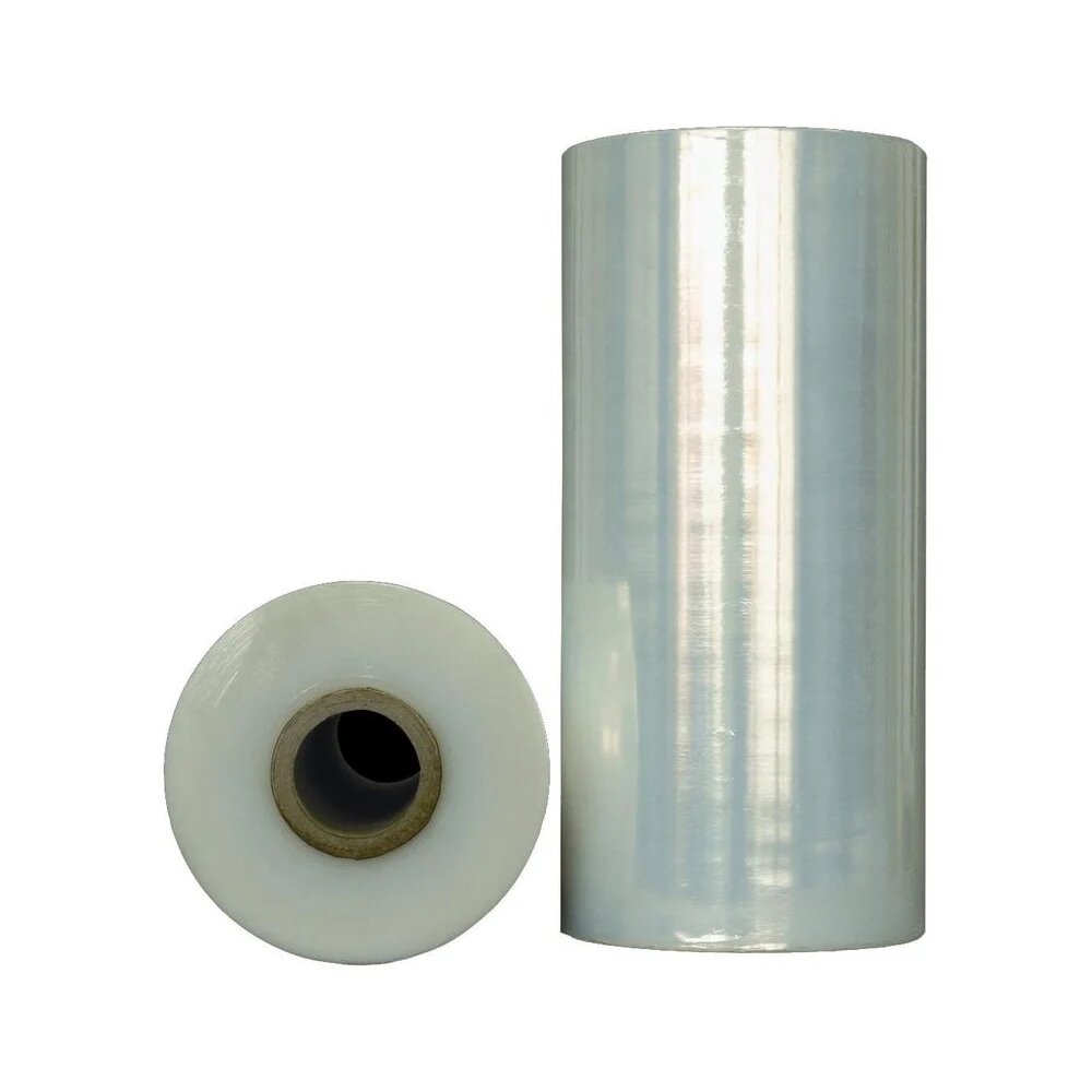 Стрейч-пленка для машинной упаковки ООО Комус первичное сырье, 180%, 20 мкм, 50 см, 1740 м, 16 кг нетто, применяется