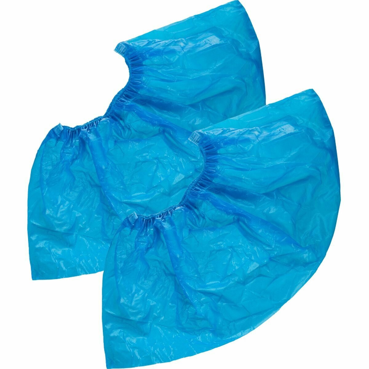 Бахилы одноразовые полиэтиленовые Вендорс (20мкм, текстурированные, цельная резинка, 50 пар в упаковке) (RLN-2501)