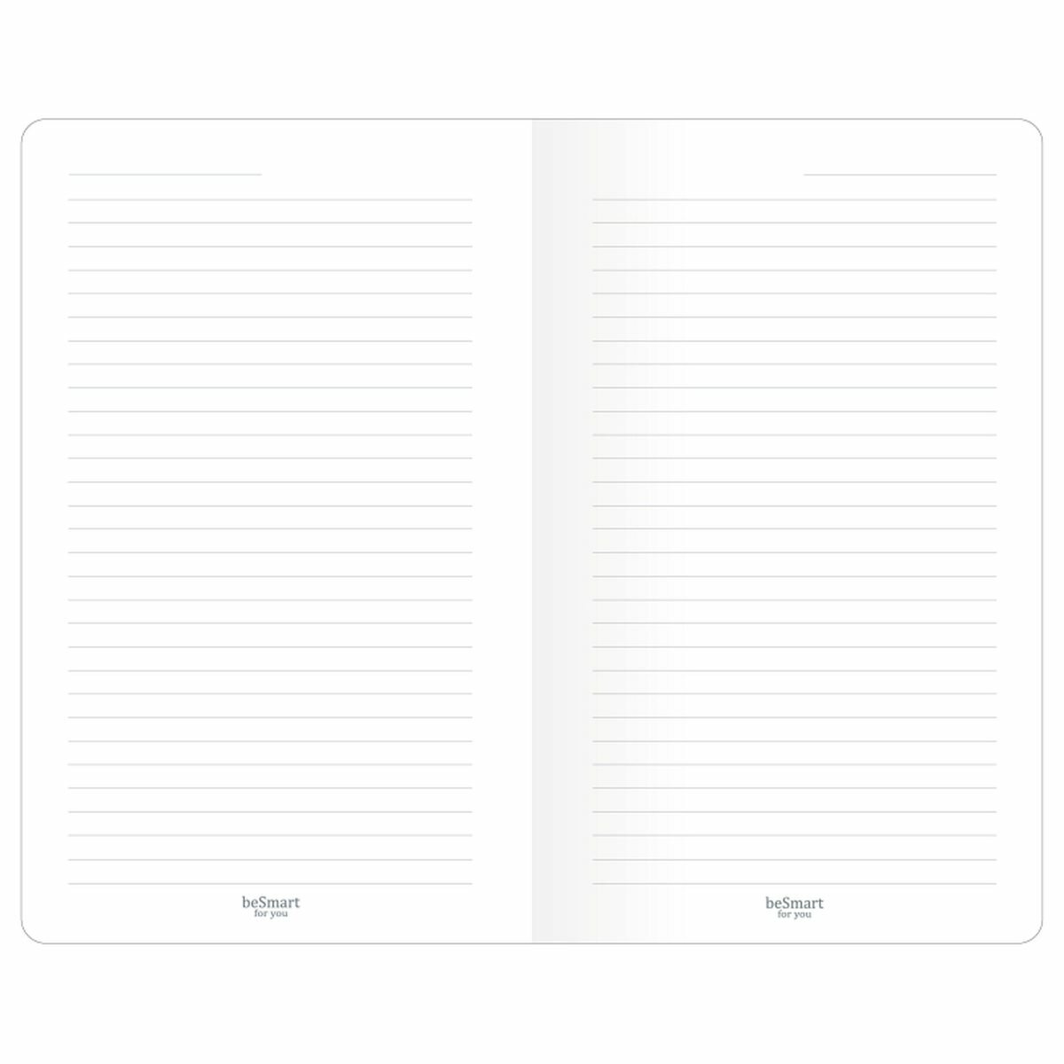 Блокнот 48л, А5 Be Smart Notes, розовый, линейка, мягкая обложка, скрепка, 48шт.