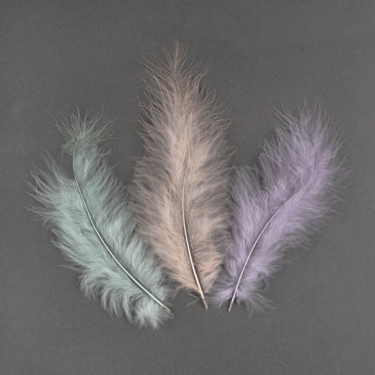 Mr.Painter PLU-02-LN80 Декоративные перья 15 см, набор 24 шт. Кремовый светло-бирюзовый лавандовый