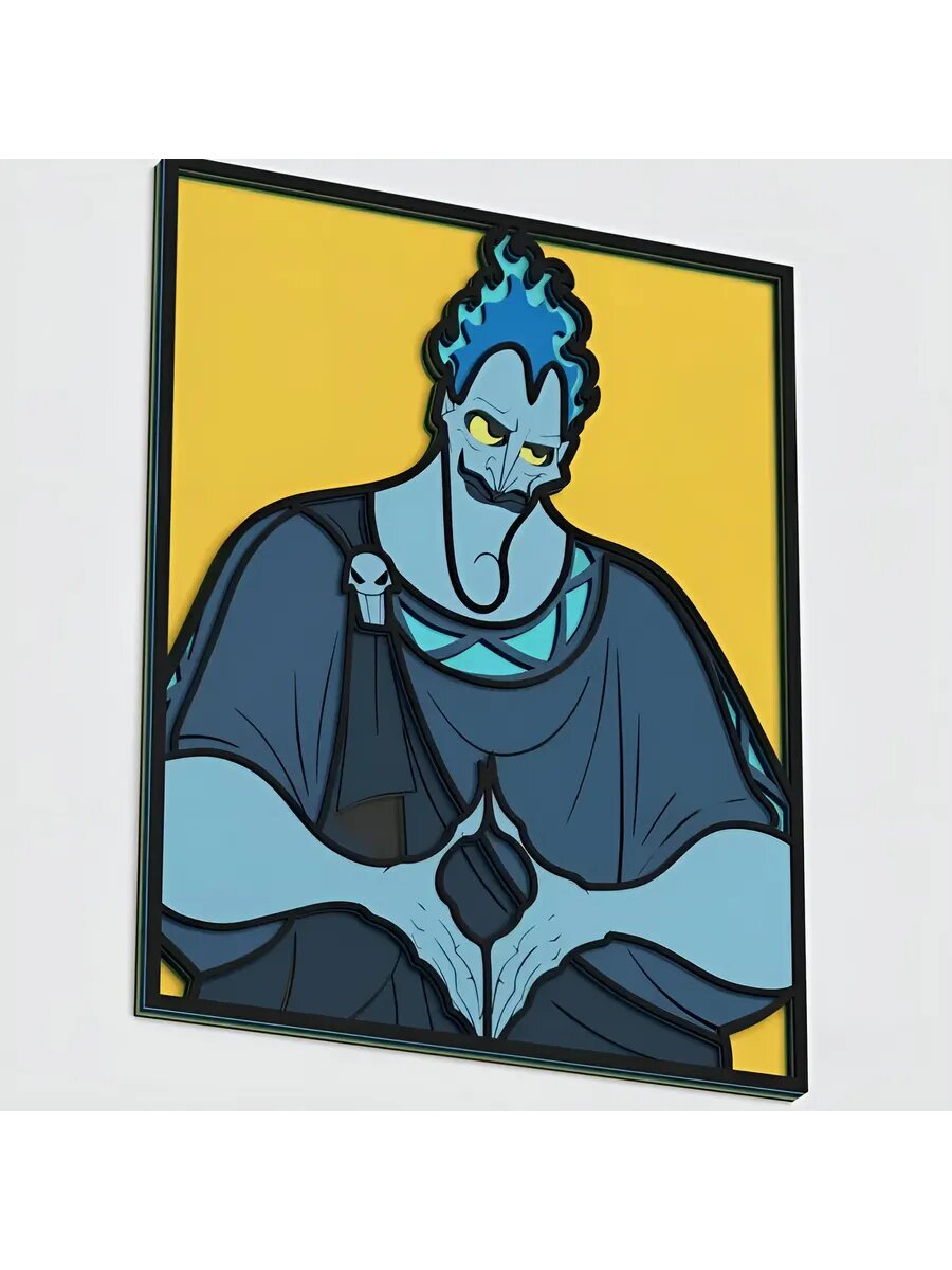 3D Картина по номерам из дерева Аид, 23x30 см