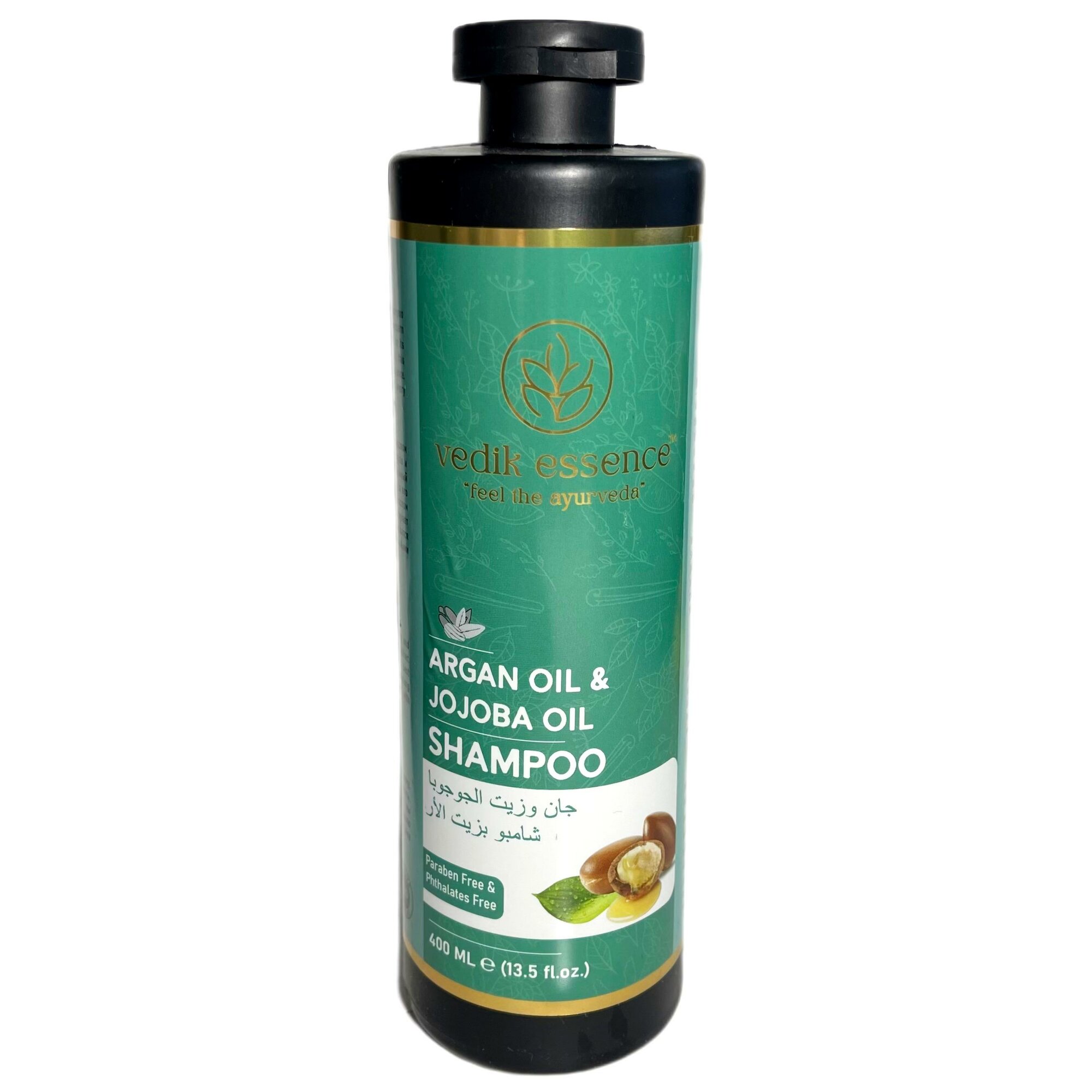 ARGAN OIL & JOJOBA OIL Shampoo, Vedik Essence (Шампунь аргановое масло И жожоба масло для омоложения и успокоения волос, Ведик Эссенс), 400 мл.