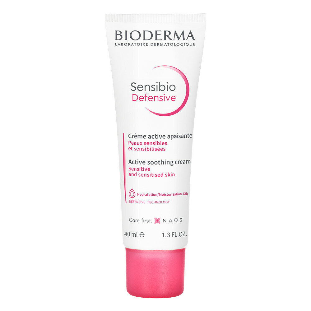 BIODERMA Sensibio Defensive легкий крем для чувствительной кожи, 40 мл
