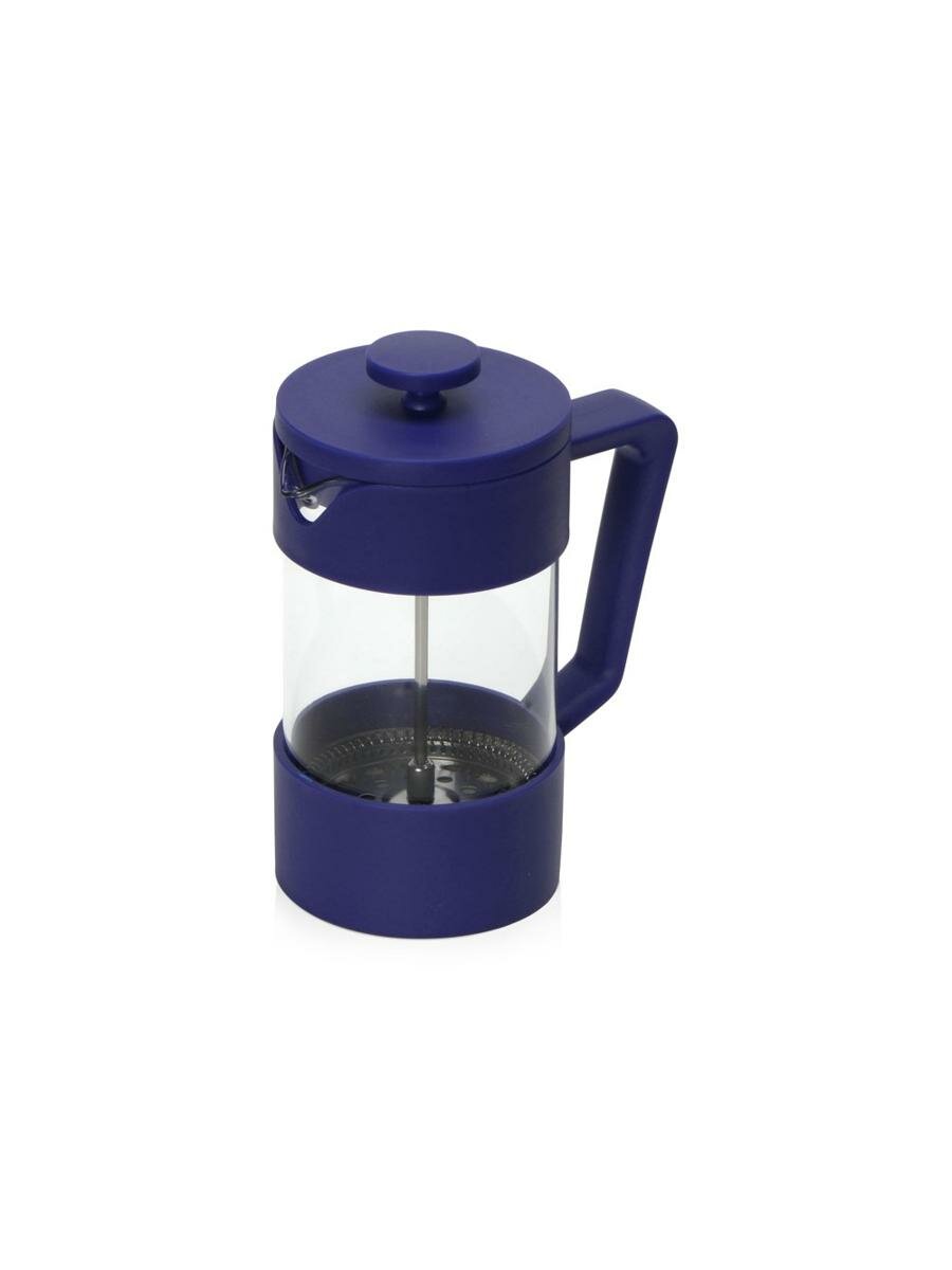 Френч-пресс Eat & Bite "Intense", пластиковый, 600 мл, темно-синий/прозрачный