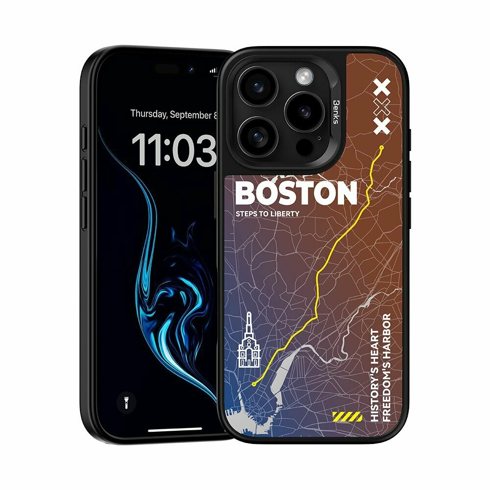 Чехол силиконовый Benks City BOSTON Phone Case (MagSafe) для iPhone 16 Pro Max 6.9"