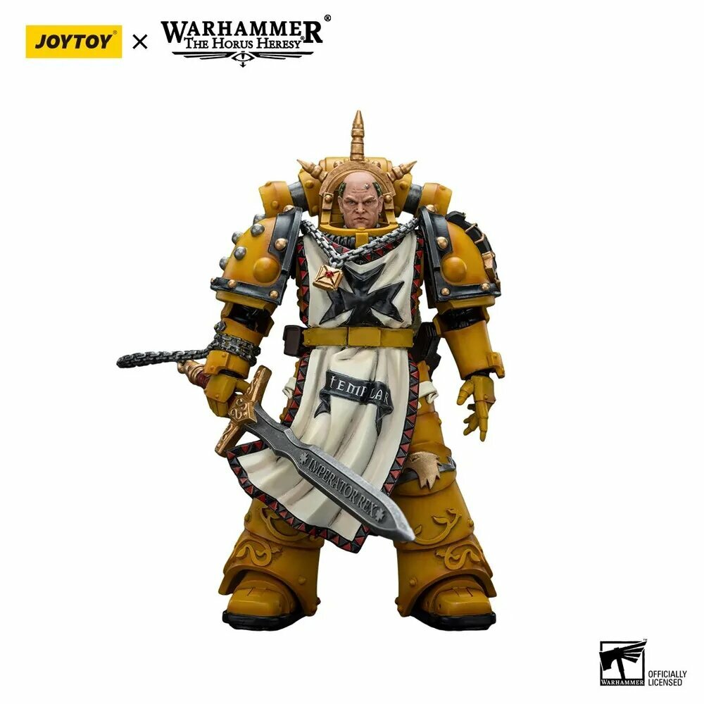 Подвижная фигурка JOYTOY Warhammer The Horus Heresy 1/18 Action Figures Imperial Fists Sigismund, First Captain of the Imperial Fists Model Toy Gift Free Shipping