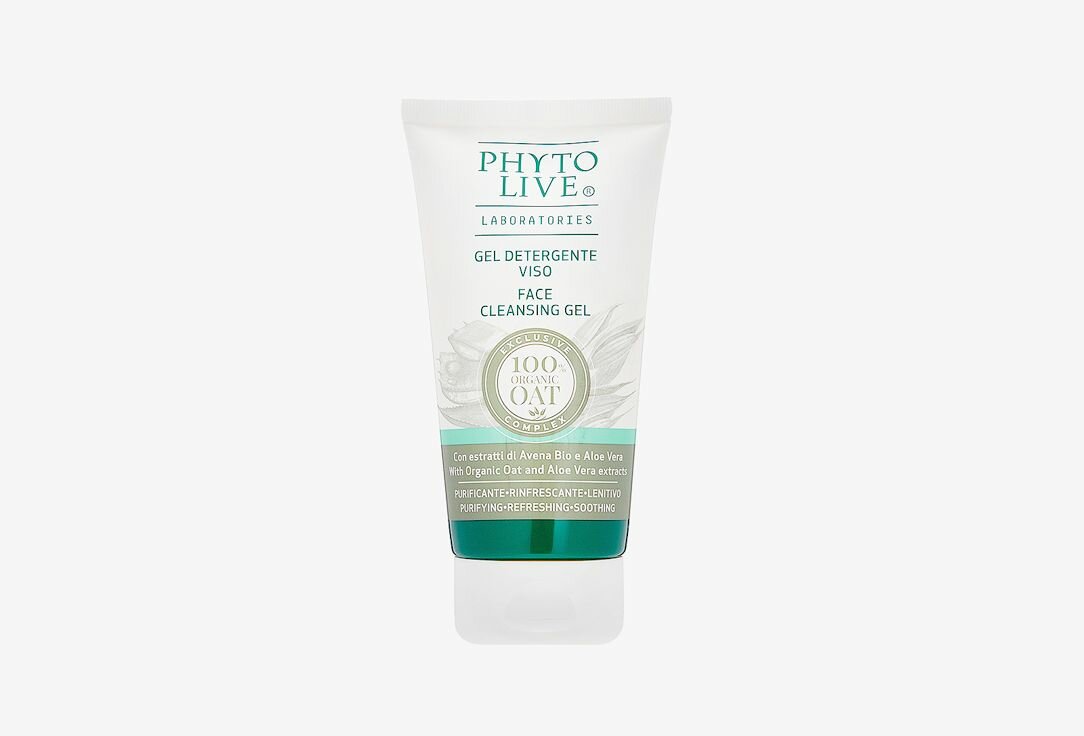 Гель для лица PHYTO LIVE Aloe Vera and Organic Oat Cleansing 150 мл