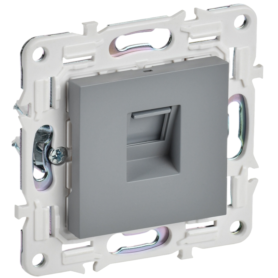 Механизм розетки IEK SKANDY одинарная RJ45 кат.5E серый SK-K01Gr SK-K10-1-K03
