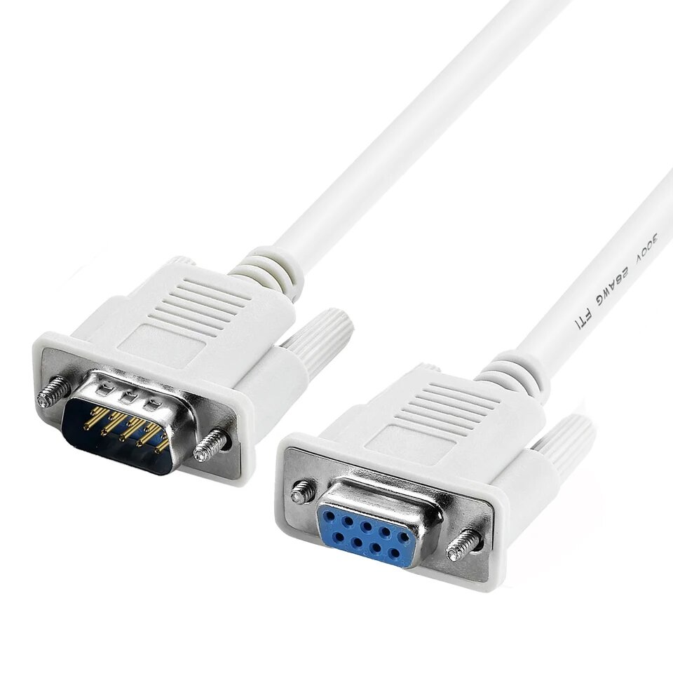 DB9 Serial Cable 9Pin белый 1.3m