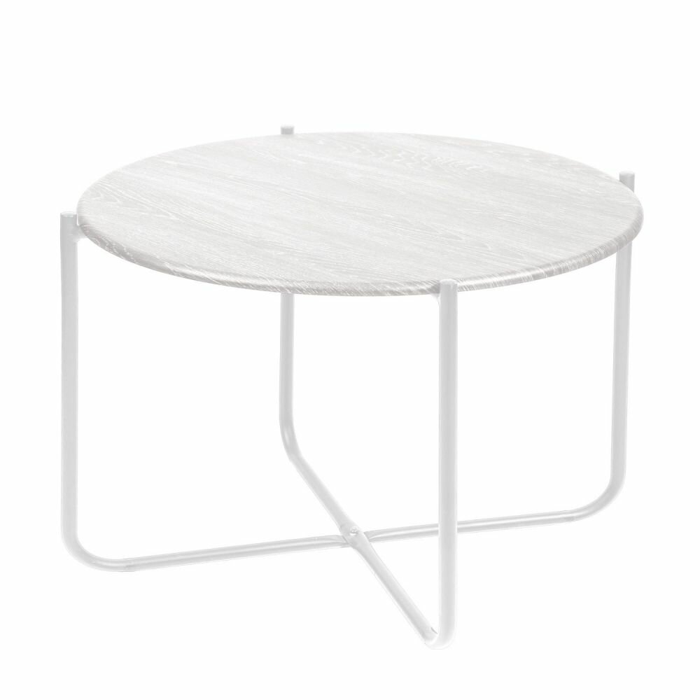 Журнальный столик ННST2/2 дуб дымчатый/белый Haushalt Ника