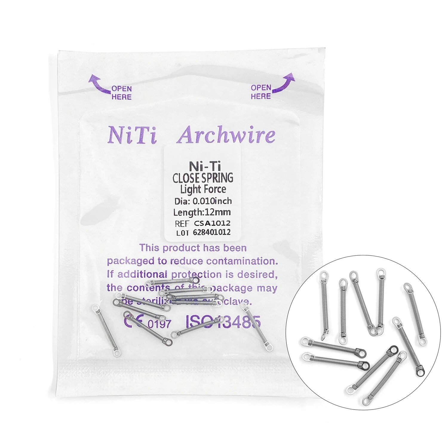 Томенти ортодонтические лингвальные кнопки 10pcs Close-010 12MM