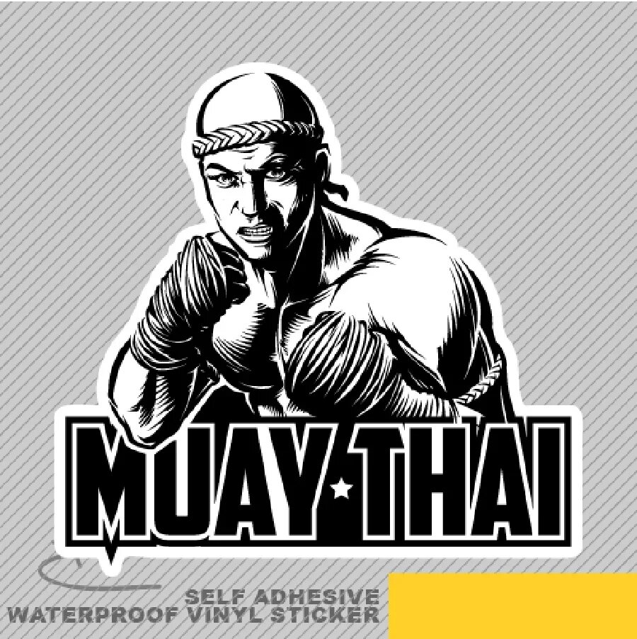 Виниловая наклейка-истребитель Муай Тай, наклейка на окно автомобиля, фургон 10cm