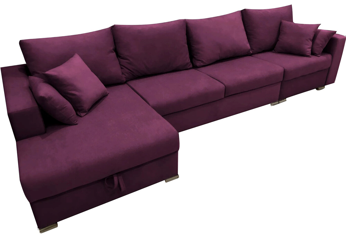 Угловой диван Манхэттен плюс, ткань велюр Vivaldi 35, раскладной