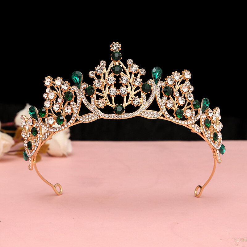 Корона детская, ручная работа, KC gold, со стразами