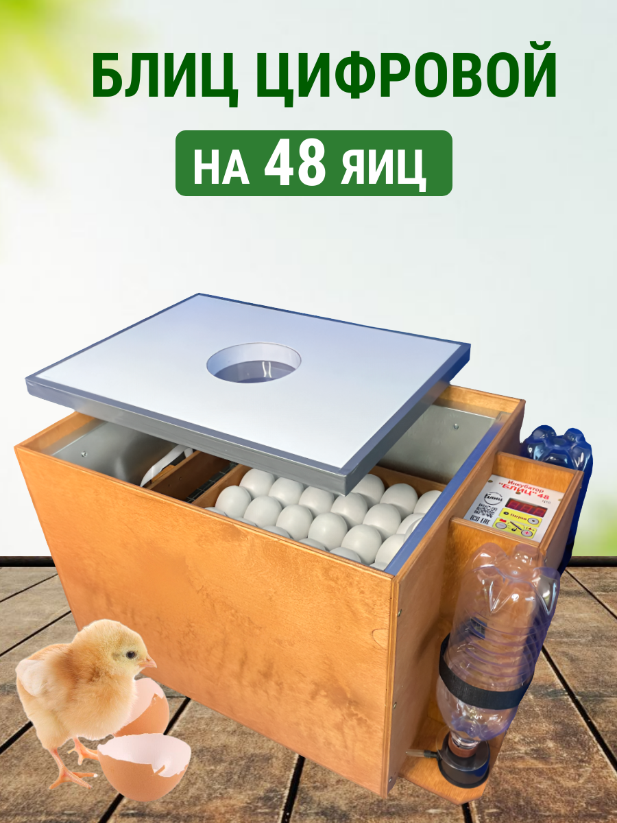 Инкубатор Блиц-48 цифровой 220/12 В
