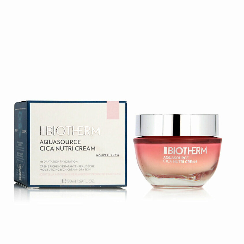 BIOTHERM Высокоувлажняющий крем для сухой кожи Aquasource Cica nutri cream, 50 мл
