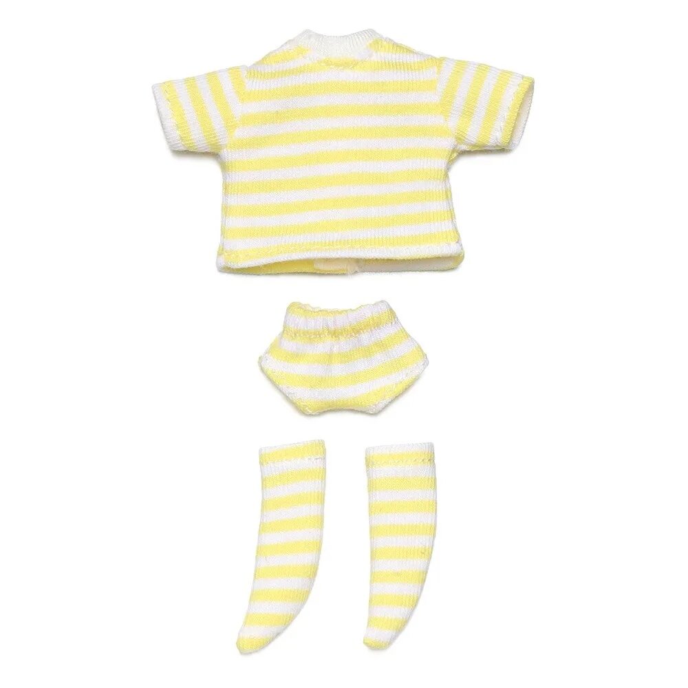 Хлопковая футболка для куклы OB11 White Yellow