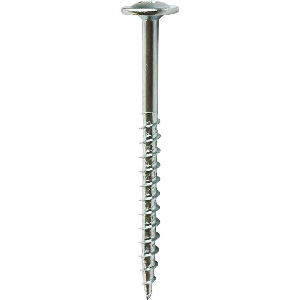 HIMTEX Проф. Саморез Wood-Plate отделочный бел. тарельчатая голова 3,8x35 500 шт 3835WPW