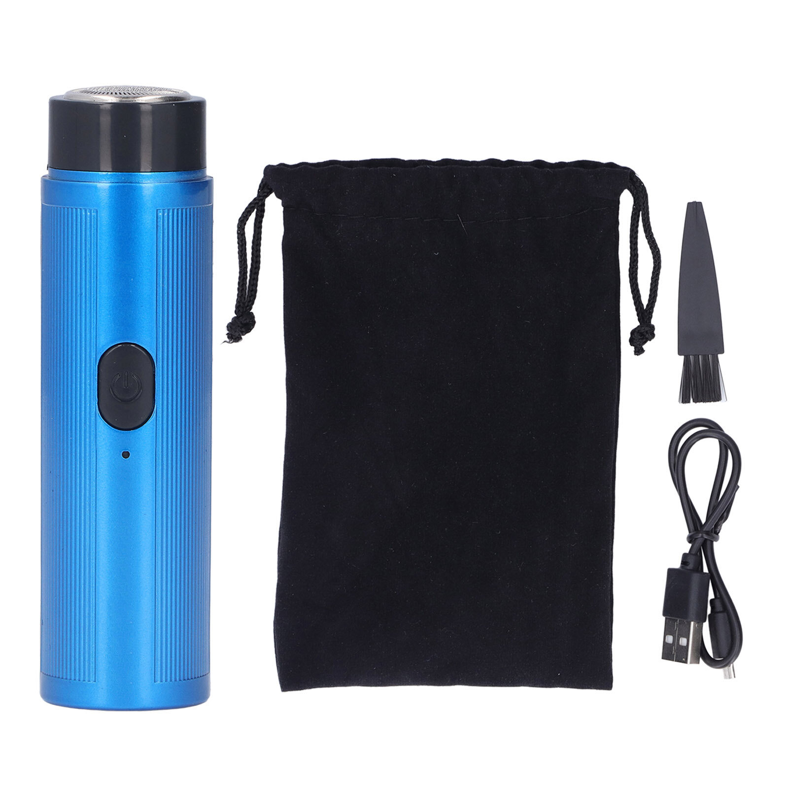 Mini Electric Shaver Portable Rechargeable Quiet Work Low Noise 3.7V 2W Easy Use for Travel Home MenBlue