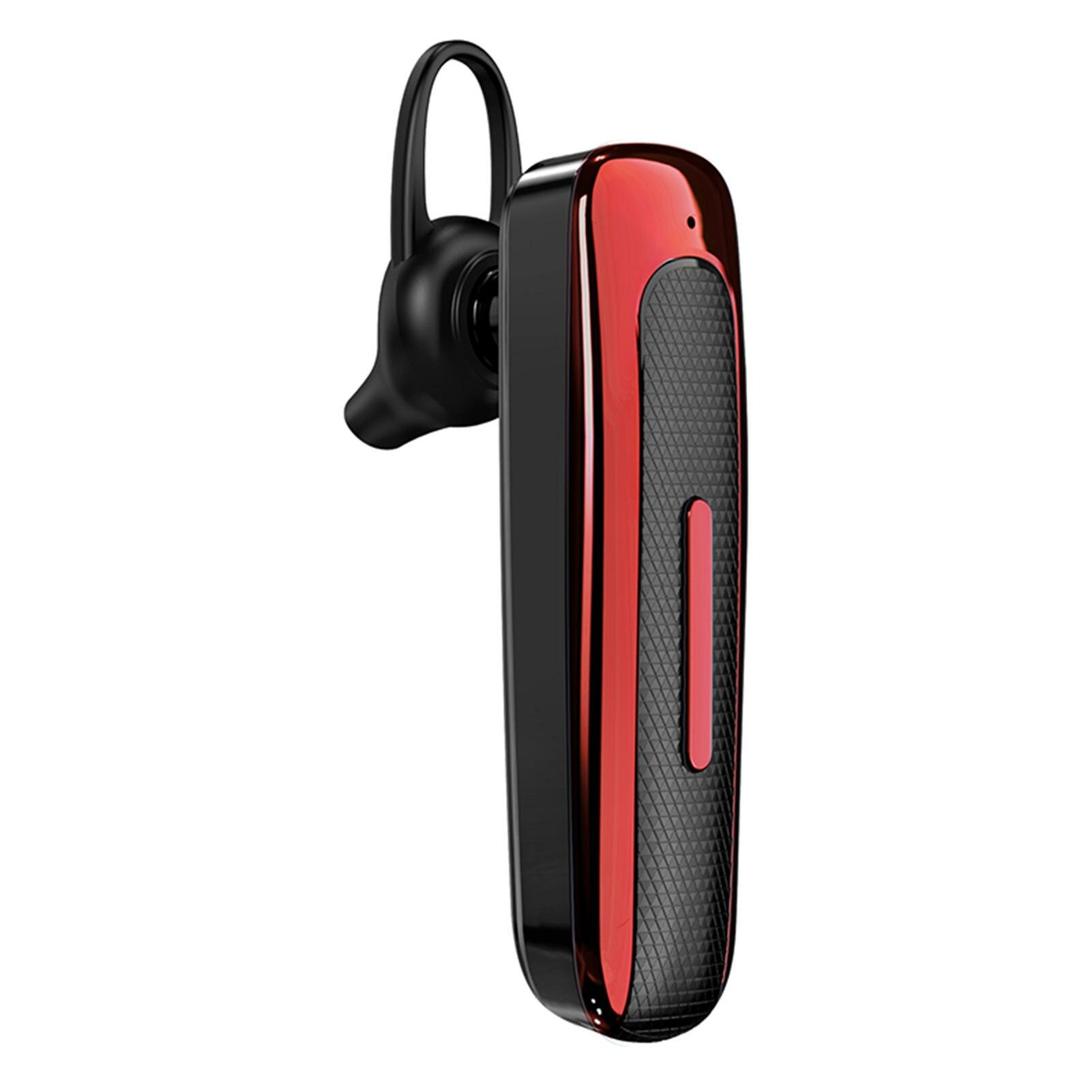 Bluetooth headset new in-ear large battery, long standby time, business sports single-ear stereo true wireless (red and black)