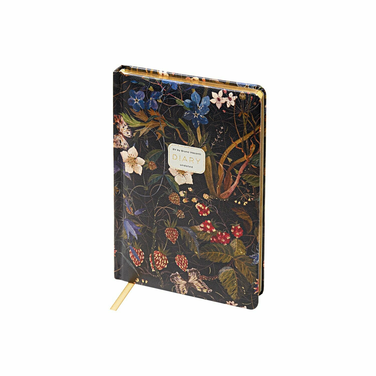 Ежедневник BrunoVisconti А5 "Лесные ягоды" недатированный, 240 страниц
