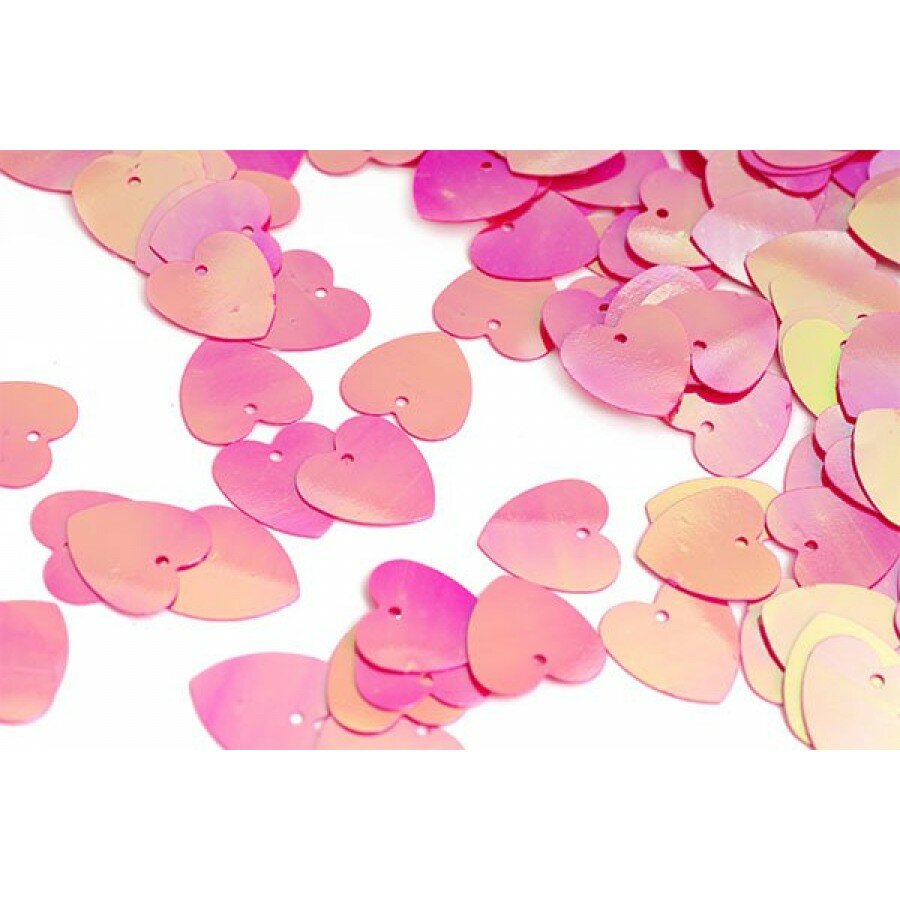 Пайетки россыпью Ideal TBY-FLK298 14мм цв.028 ярк. розовый уп.50г