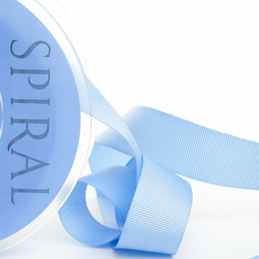 Лента репсовая SAFISA, 10 мм, 25 м, цвет 04 голубой светлый