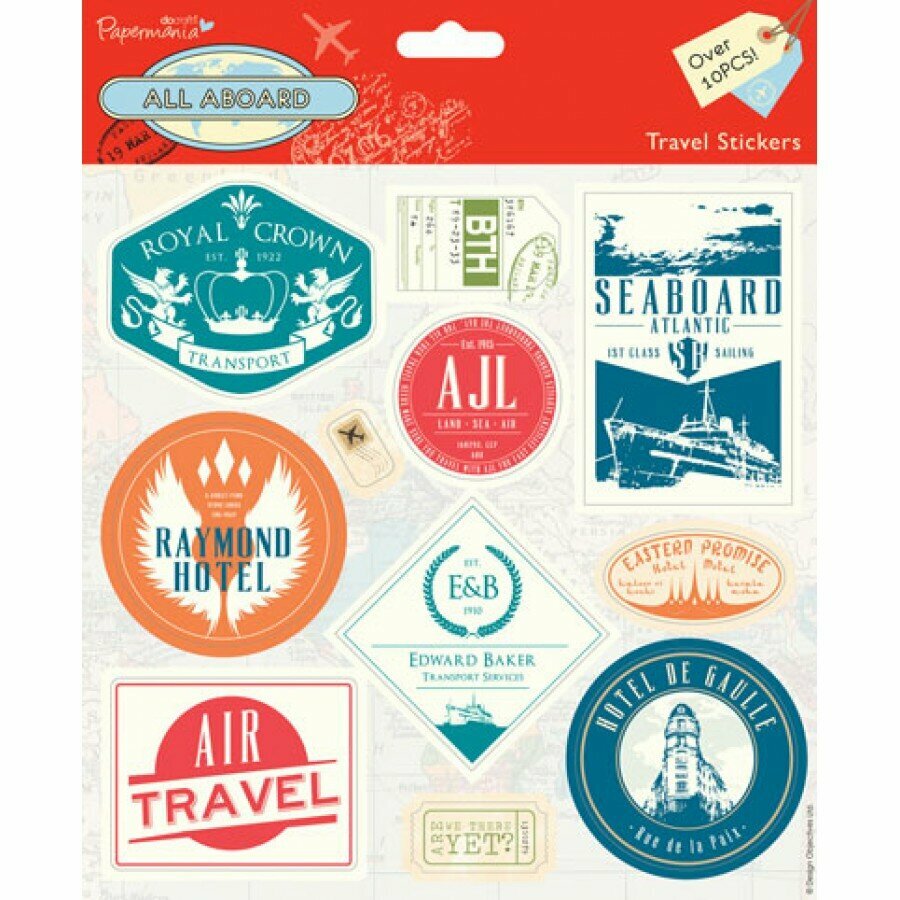 Наклейки путешественника All Aboard DOCRAFTS PMA804101