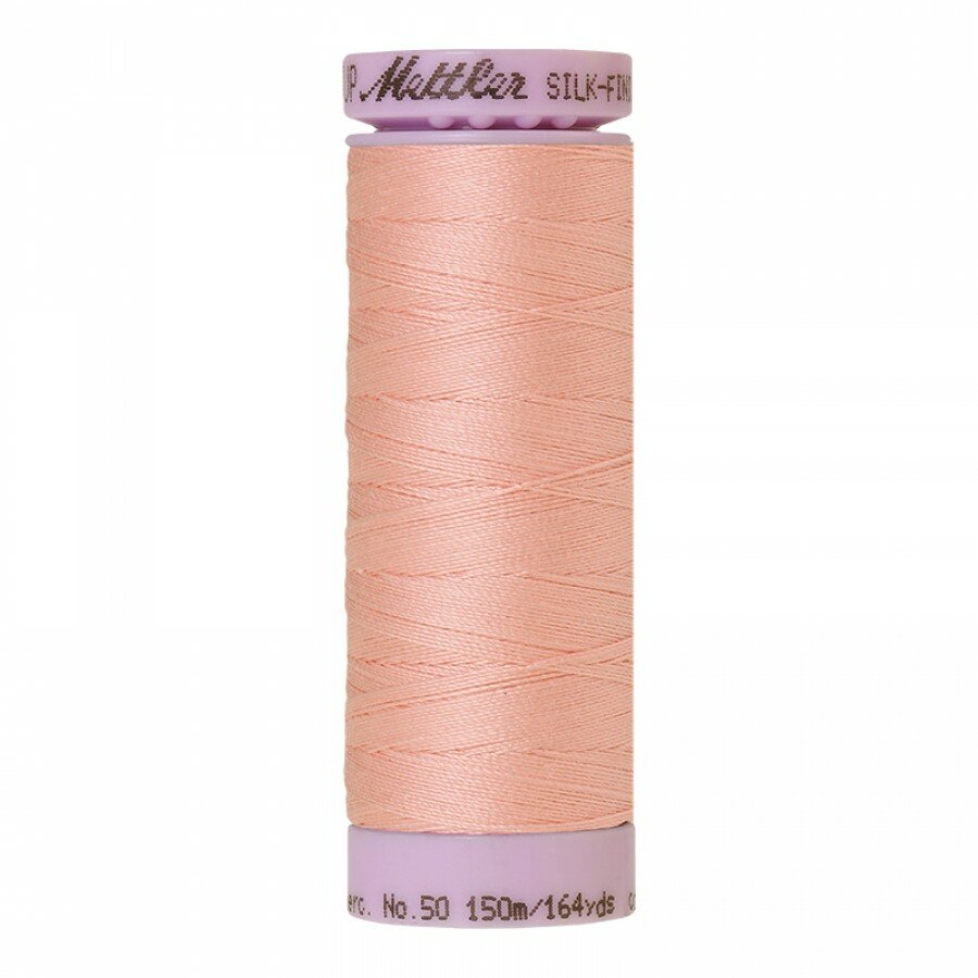 Нить для машинного квилтинга SILK-FINISH COTTON 50, 150 м 0075 Iced Pink