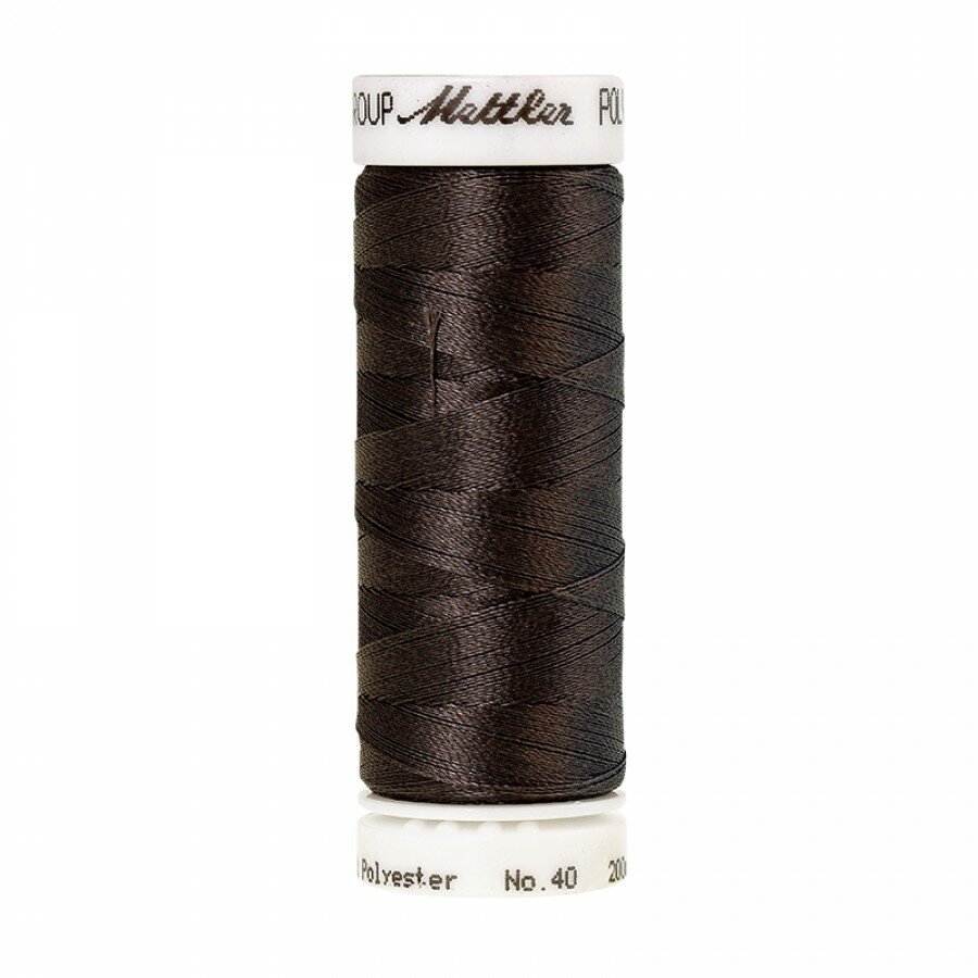 Нить вышивальная POLY SHEEN, 200 м 2776 Black Chrome